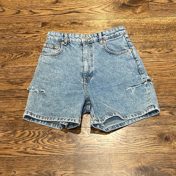 Zara | Shorts | Zara 5 High Rise Side Slit Jean Shorts | Poshmark